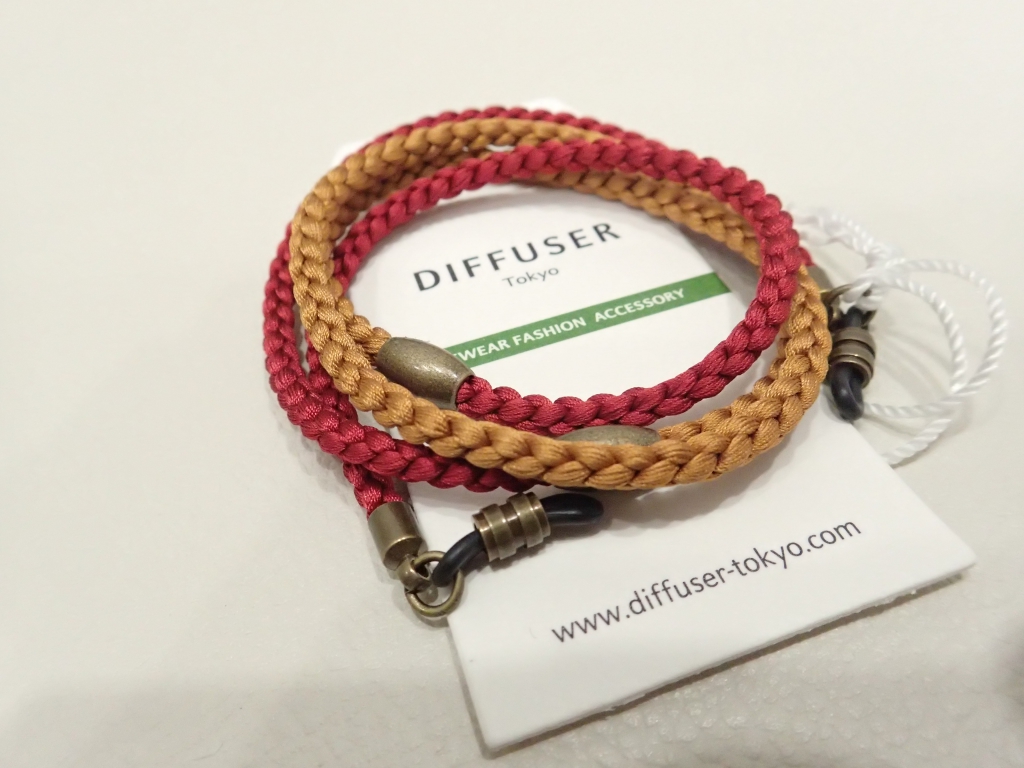 DIFFUSER(ディフューザー) 新作グラスコード TWO TONE SILKY GLASS CODE プレゼントに ｜ oomiya和歌山本店アイウェアブログ